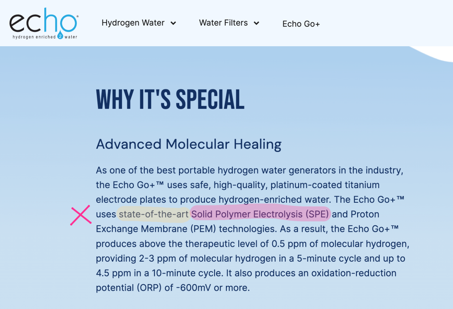 Echo Go+ Hydrogen Water Bottle – Expert Review – Hydrogen Water ...