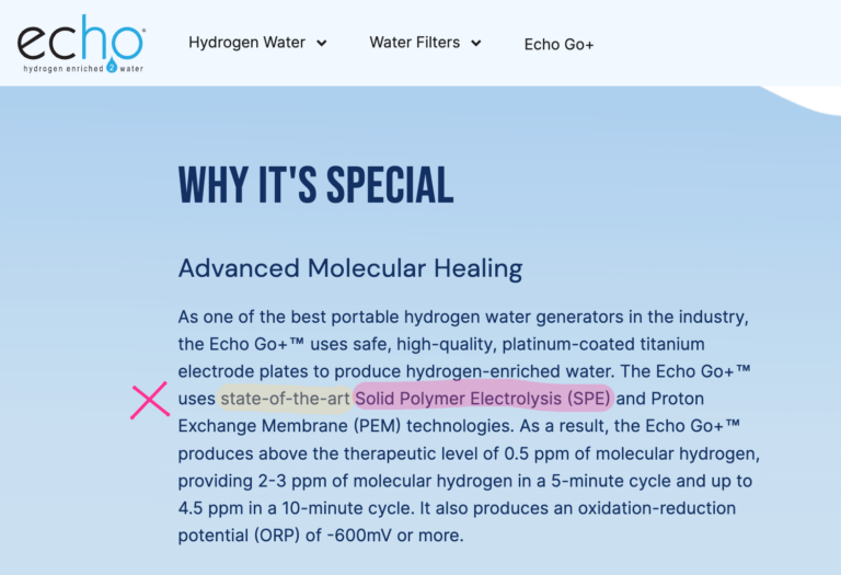 Echo Go+ Hydrogen Water Bottle – Expert Review – Hydrogen Water Research Labs